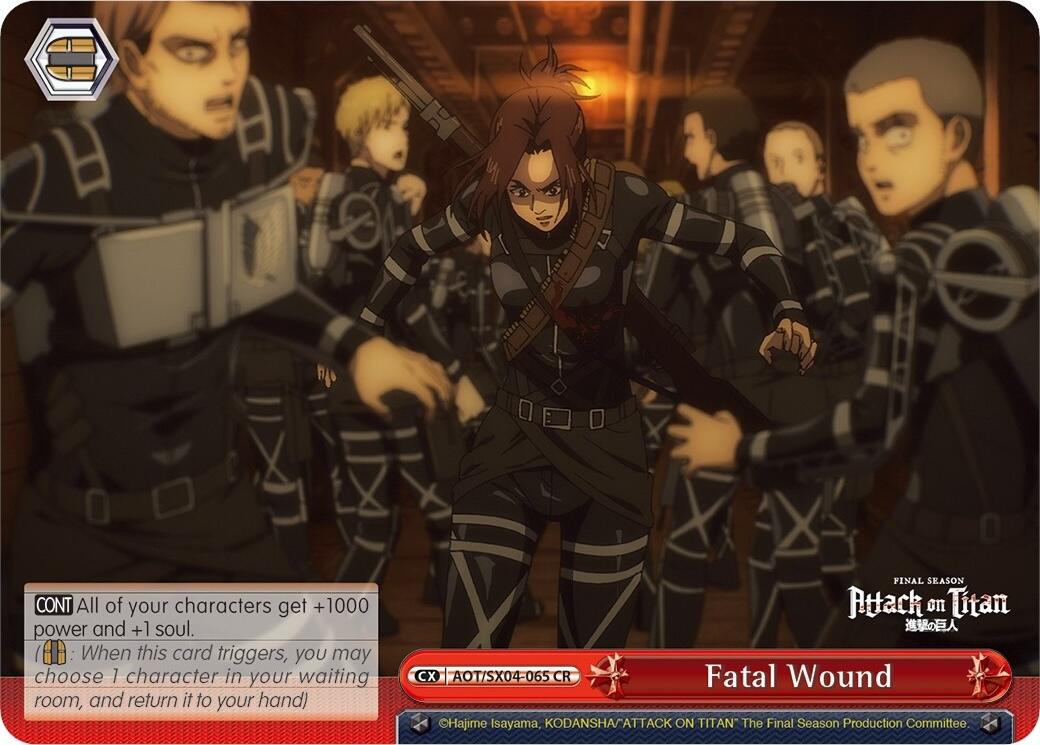 Fatal Wound - Attack On Titan: Final Season - Weiss Schwarz