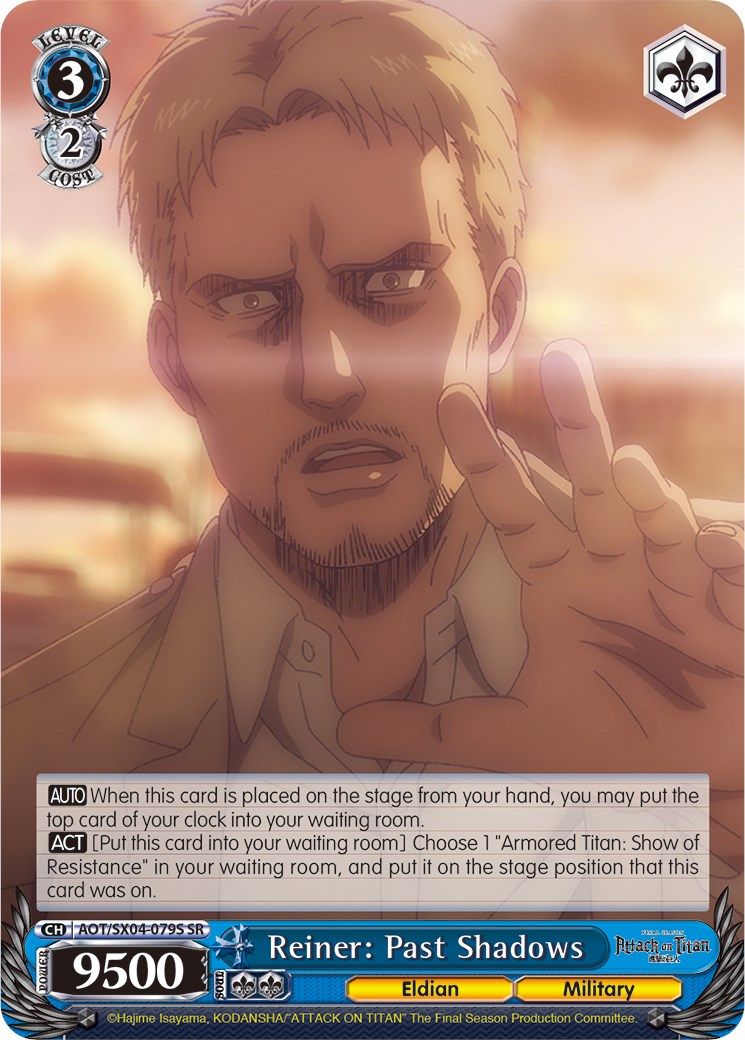 Reiner: Past Shadows (SR) - Attack On Titan: Final Season - Weiss Schwarz