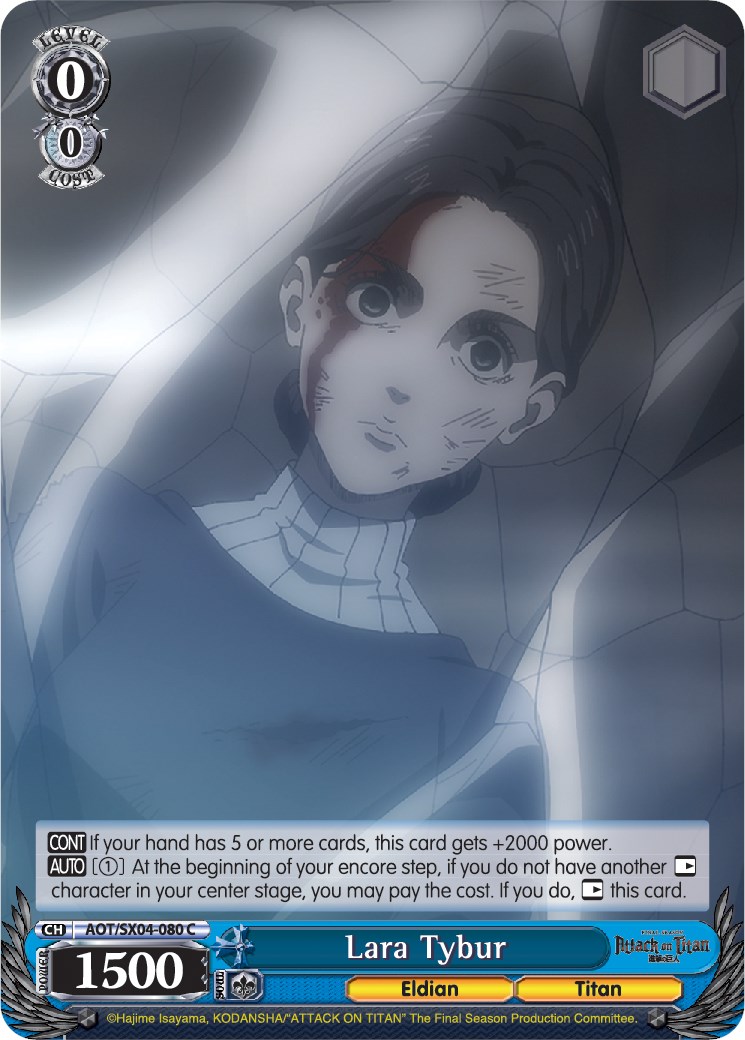 Lara Tybur - Attack On Titan: Final Season - Weiss Schwarz
