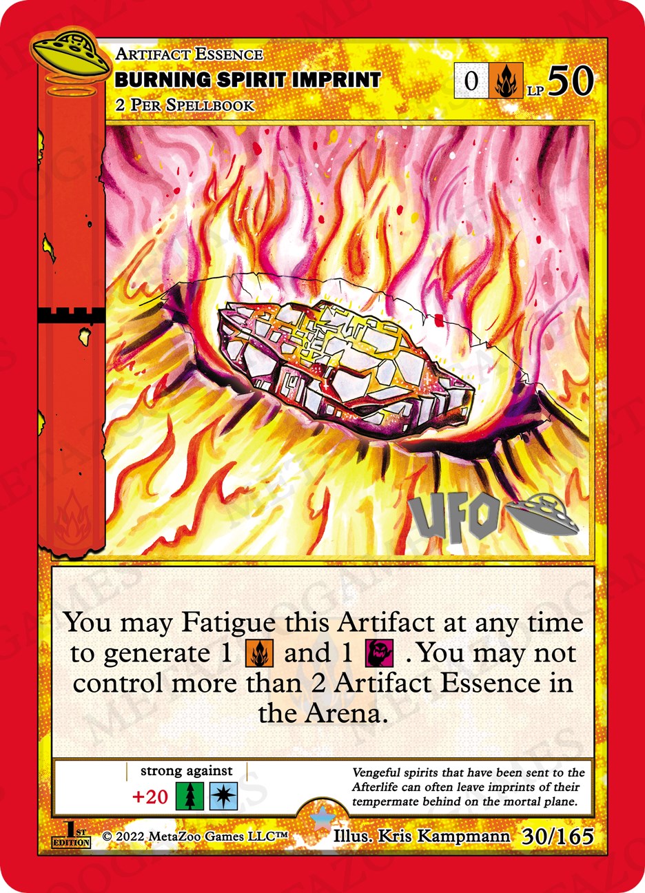 Burning Spirit Imprint - UFO: First Edition Spoiler Pack - MetaZoo