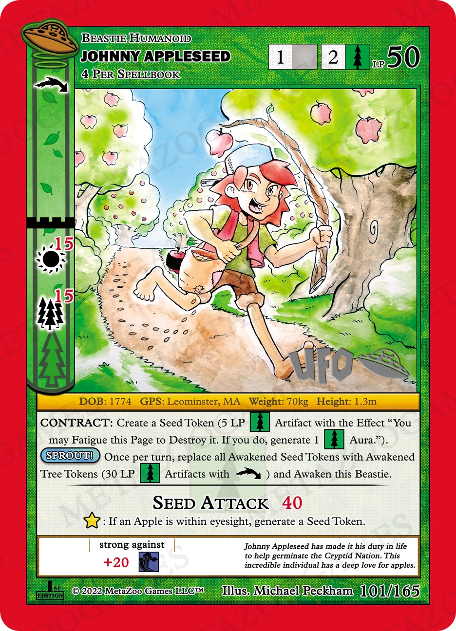 Johnny Appleseed - UFO: First Edition Spoiler Pack - MetaZoo