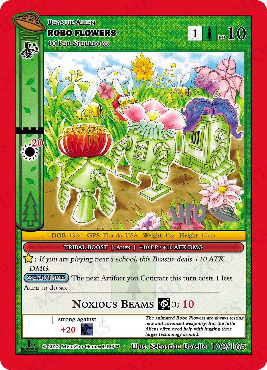 Robo Flowers - UFO: First Edition Spoiler Pack - MetaZoo
