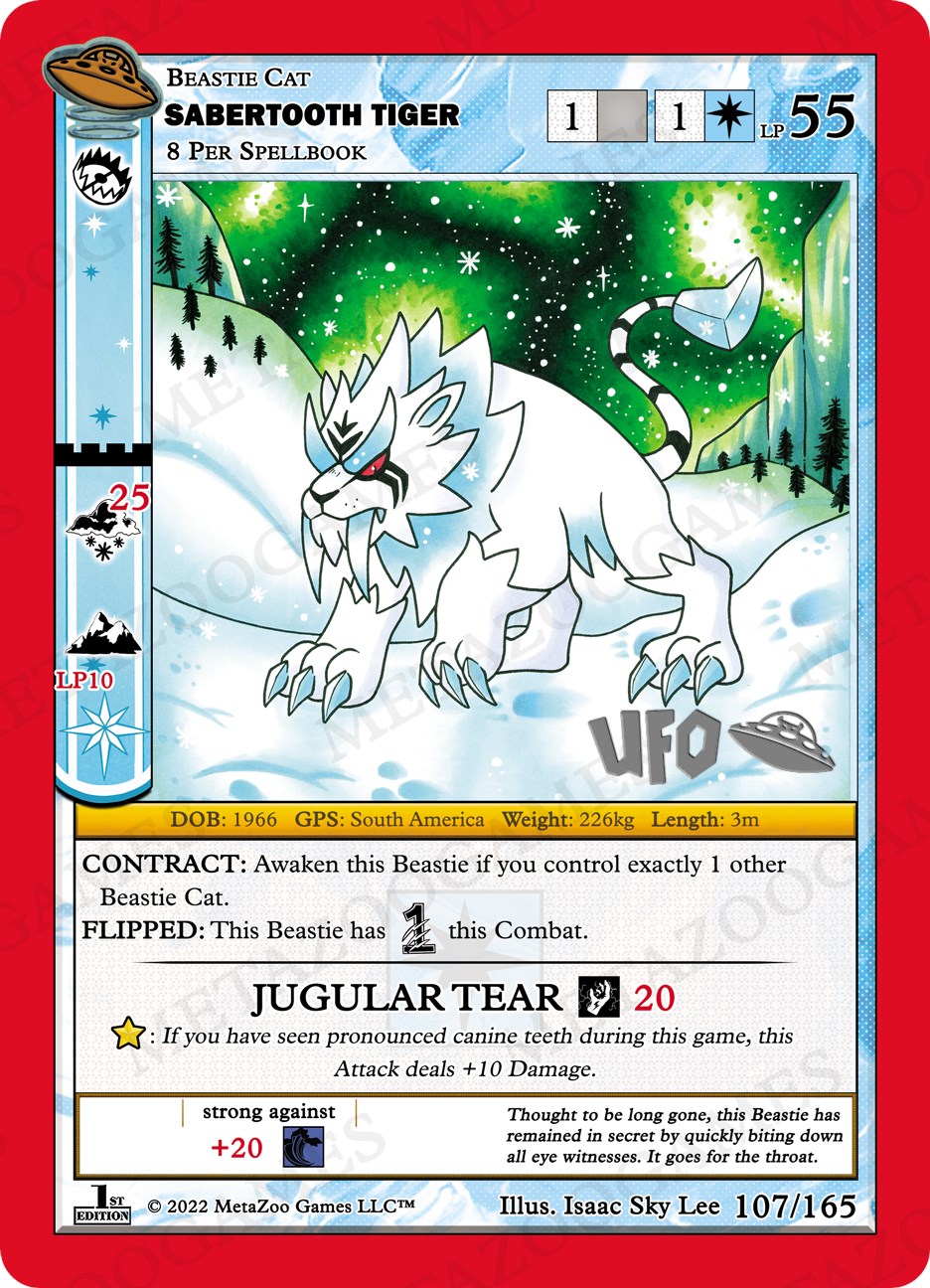 Sabertooth Tiger - UFO: First Edition Spoiler Pack - MetaZoo