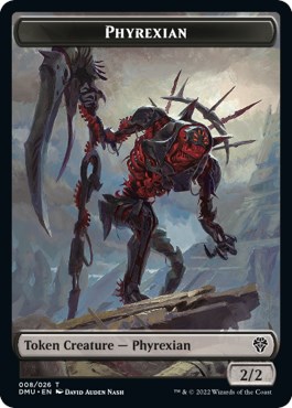 Phyrexian // Sand Warrior Double-sided Token - Dominaria United - Magic ...