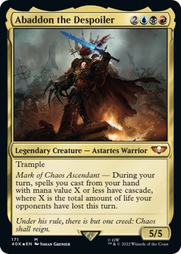 Abaddon the Despoiler - Universes Beyond: Warhammer 40,000 - Magic: The ...
