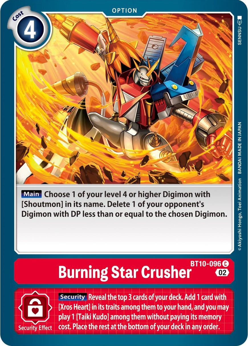 Burning Star Crusher - Xros Encounter - Digimon Card Game