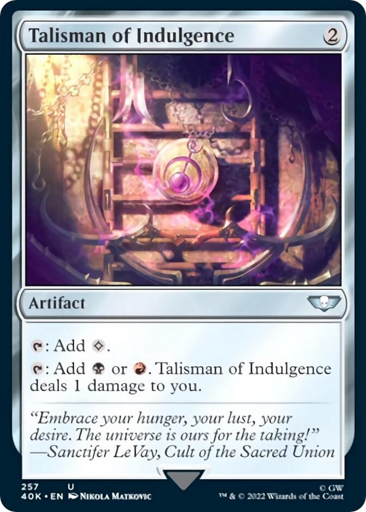 Talisman of Indulgence - Universes Beyond: Warhammer 40,000 - Magic ...