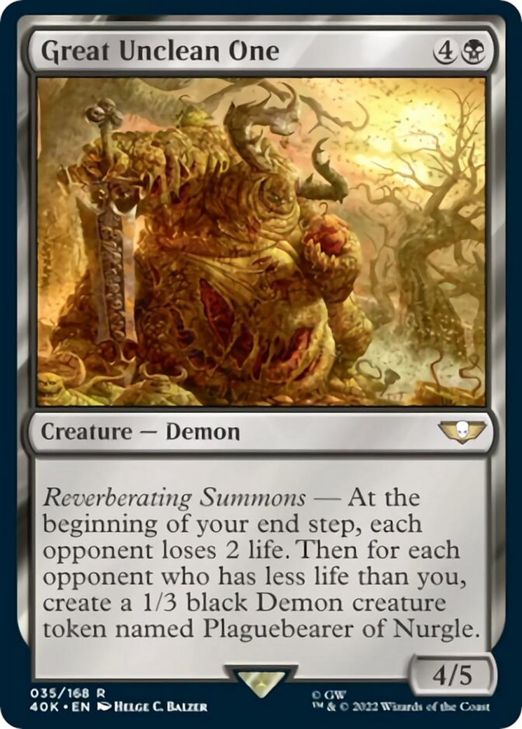 Great Unclean One (Surge Foil) - Universes Beyond: Warhammer 40,000 ...