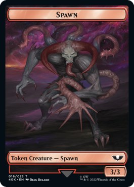 Spawn // Blue Horror Double-sided Token (Surge Foil) - Universes Beyond ...