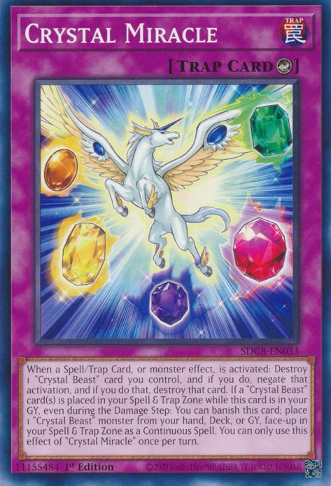 Crystal Miracle - Structure Deck: Legend of the Crystal Beasts - YuGiOh