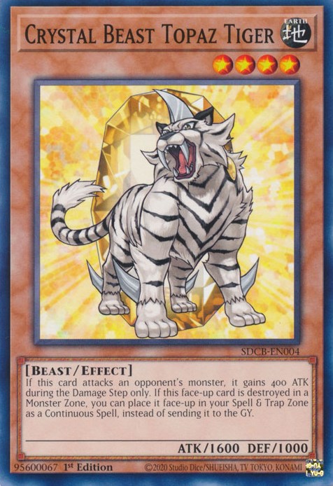 Crystal Beast Topaz Tiger - Structure Deck: Legend of the Crystal ...