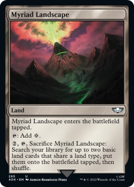 Myriad Landscape (Surge Foil) - Universes Beyond: Warhammer 40,000 ...