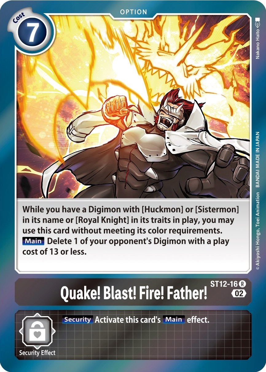 Quake! Blast! Fire! Father! - Starter Deck 12: Jesmon - Digimon Card Game