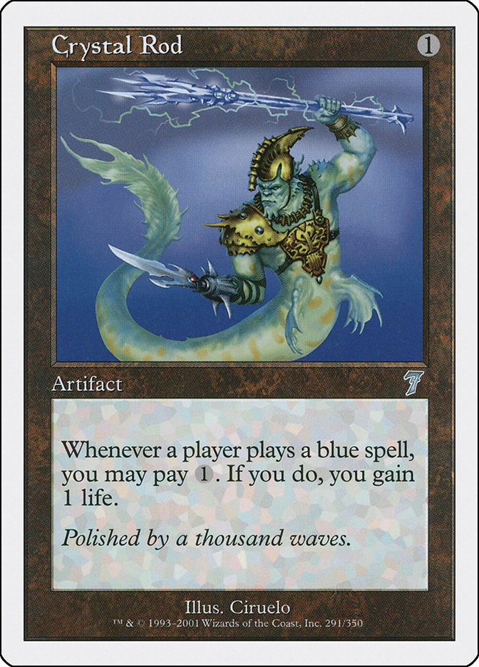 Crystal Rod - 7th Edition - Magic: The Gathering
