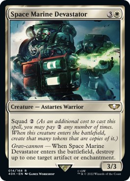 Space Marine Devastator - Universes Beyond: Warhammer 40,000 - Magic ...