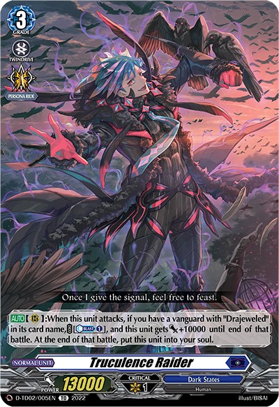 Truculence Raider - D-TD02: Michiru Hazama -Demonic Jewel Dragon of the Four Flames- - Cardfight ...