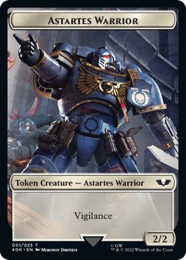 Astartes Warrior (001) // Robot Double-sided Token (Surge Foil ...