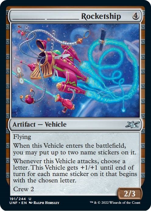 Rocketship - Unfinity - Magic: The Gathering