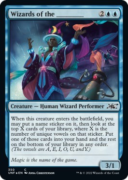 Wizards of the _______ (Galaxy Foil) - Unfinity - Magic: The Gathering