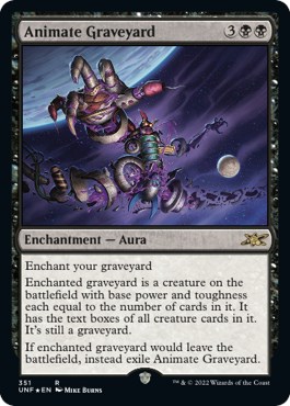 Animate Graveyard (Galaxy Foil) - Unfinity - Magic: The Gathering