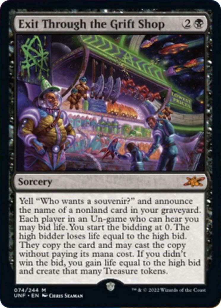Exit Through the Grift Shop - Unfinity - Magic: The Gathering