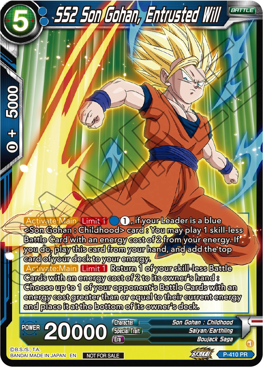 SS2 Son Gohan, Entrusted Will (Zenkai Series Tournament Pack Vol.1 ...