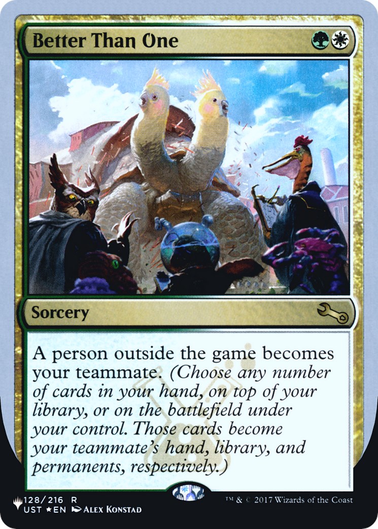 Better Than One - The List Reprints - Magic: The Gathering