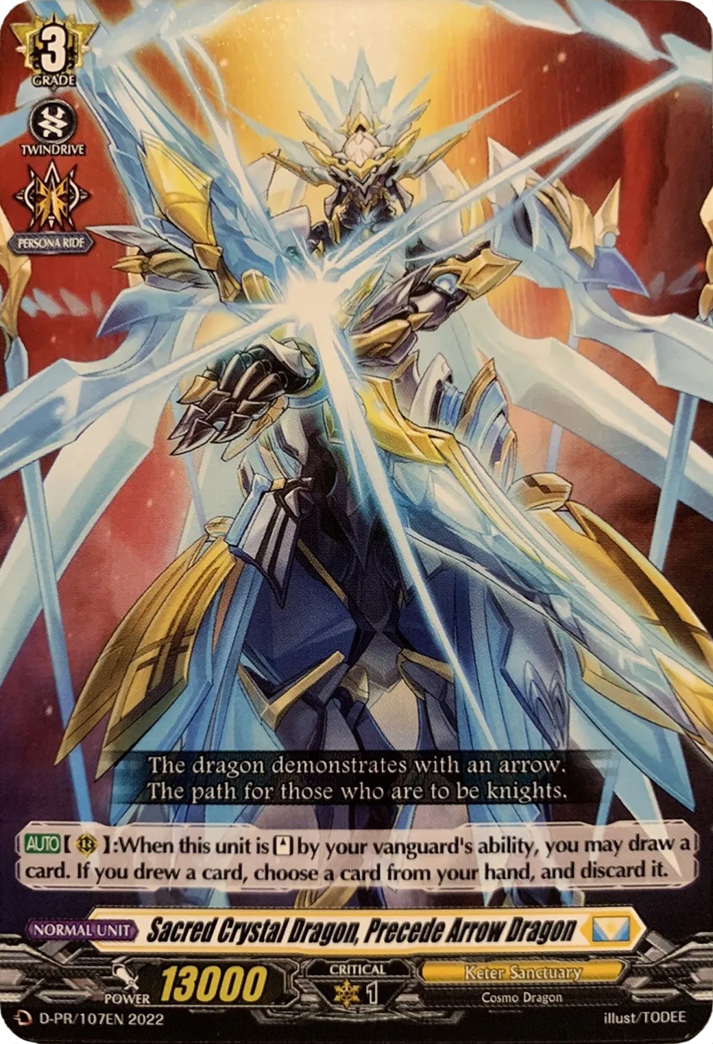 Sacred Crystal Dragon, Precede Arrow Dragon - D Promo Cards - Cardfight ...
