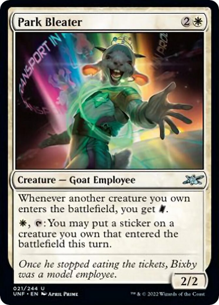 Park Bleater - Unfinity - Magic: The Gathering