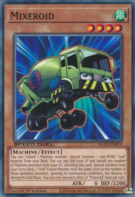 Mixeroid Speed Duel Gx Midterm Paradox Yugioh 2037
