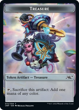 Treasure Token (013) - Unfinity - Magic: The Gathering
