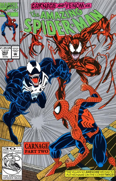 The Amazing Spider-Man #362 (Second Printing) - The Amazing Spider-Man ...