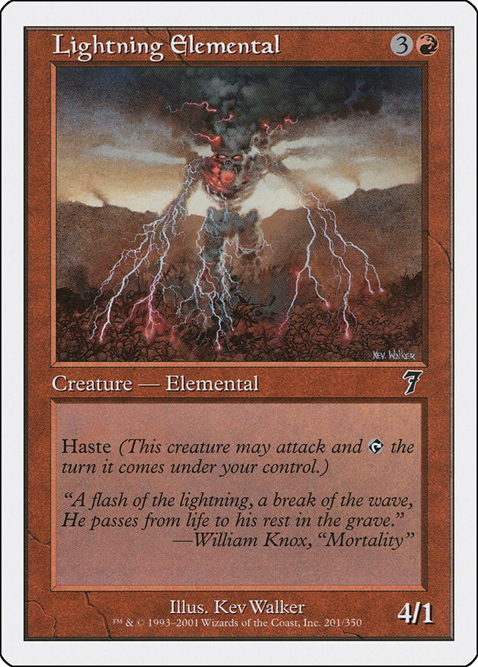 Lightning Elemental - 7th Edition - Magic: The Gathering