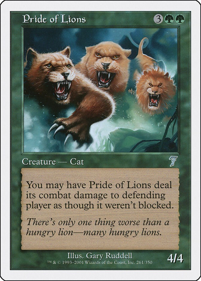 Pride of Lions - 7th Edition - Magic: The Gathering