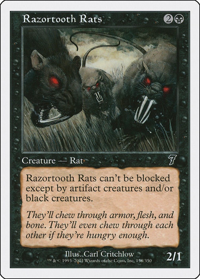Razortooth Rats - 7th Edition - Magic: The Gathering