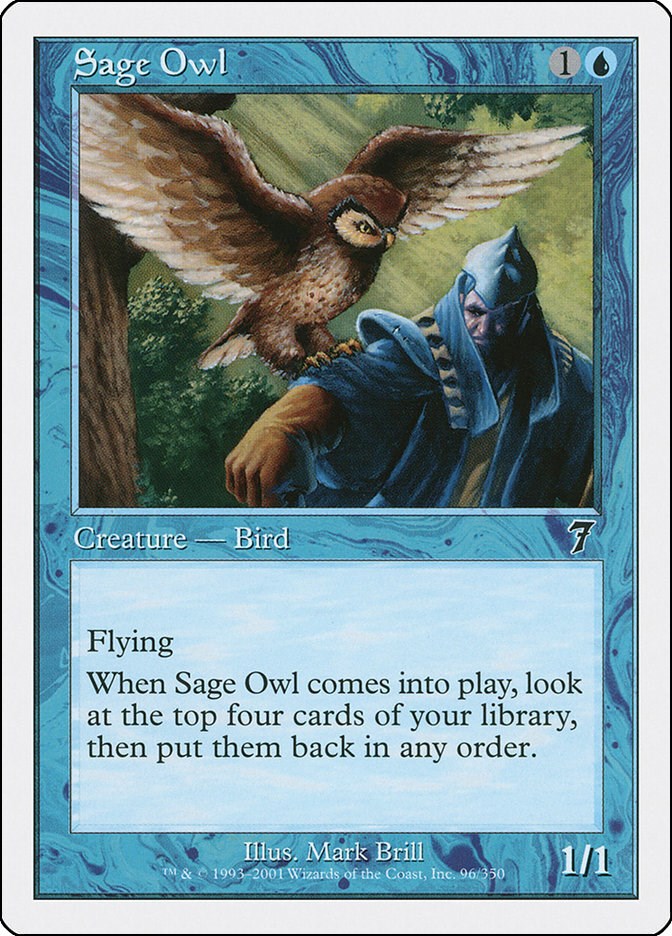 Sage Owl - 7th Edition - Magic: The Gathering