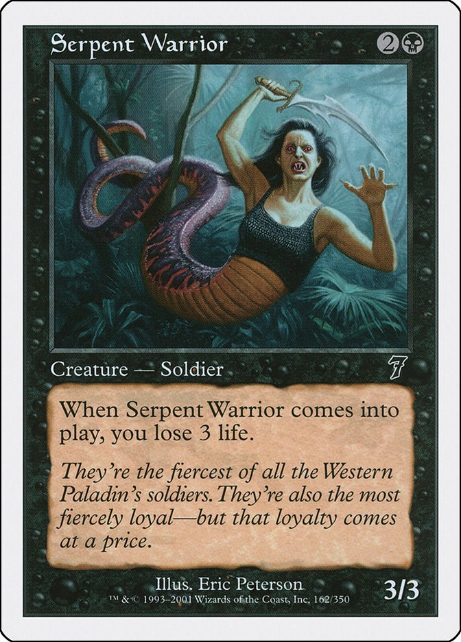 Serpent Warrior - 7th Edition - Magic: The Gathering