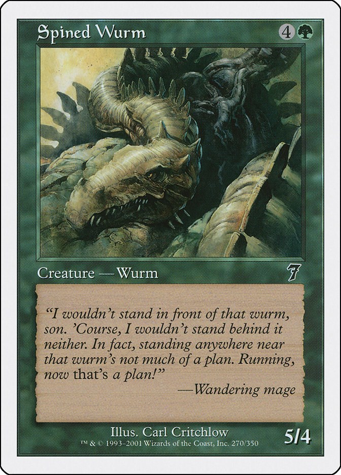 Spined Wurm - 7th Edition - Magic: The Gathering