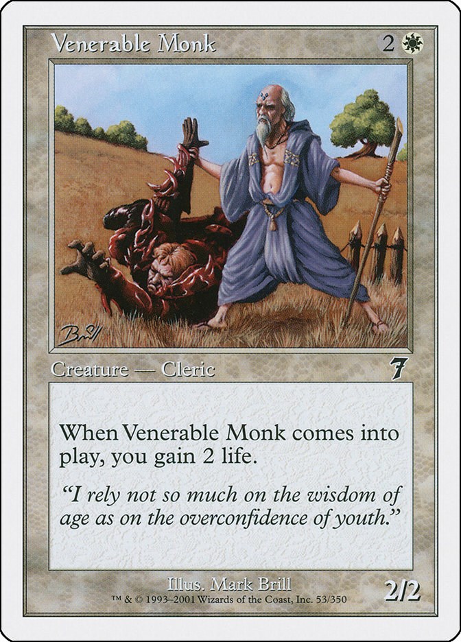 Venerable Monk - 7th Edition - Magic: The Gathering