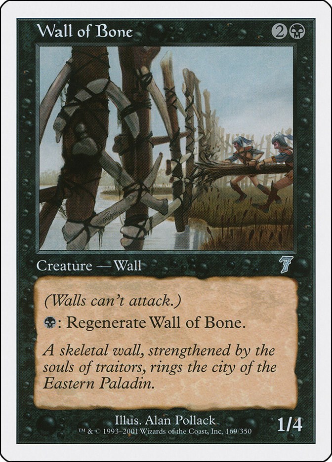 Wall of Bone - 7th Edition - Magic: The Gathering