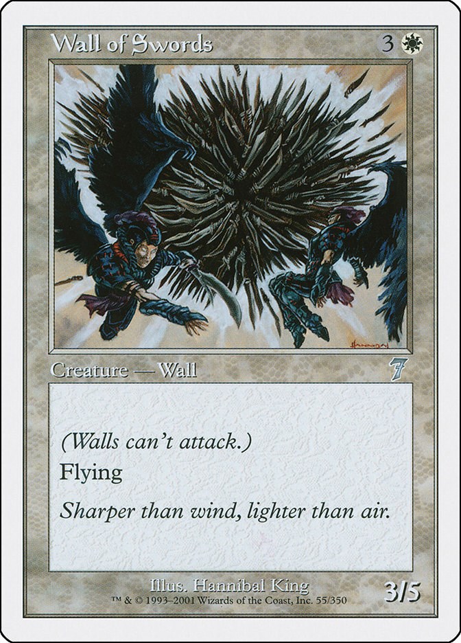Wall of Swords - 7th Edition - Magic: The Gathering