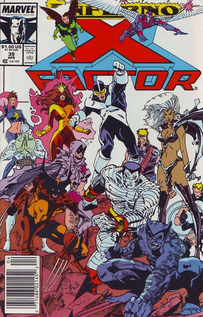 X-Factor #39 (Newsstand) - X-Factor (1986 Series) - Marvel Comics