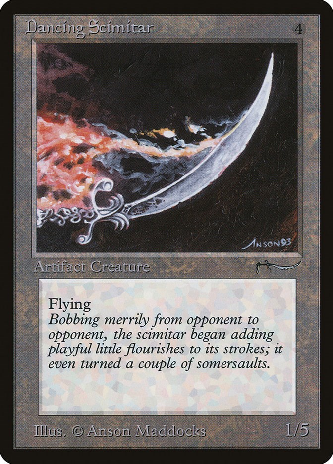 Dancing Scimitar - Arabian Nights - Magic: The Gathering