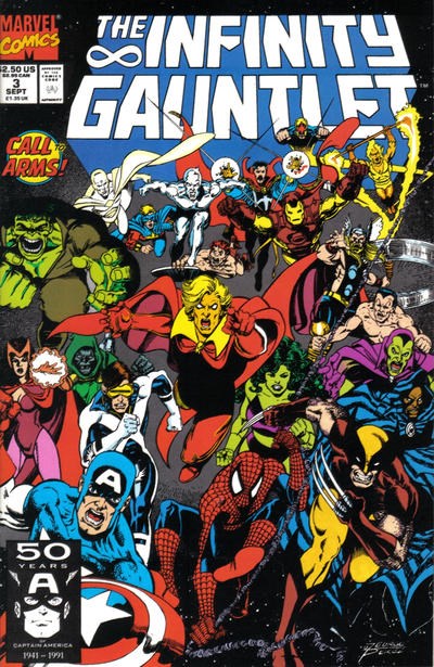 The Infinity Gauntlet #3 (Direct) - The Infinity Gauntlet (1991 Series ...