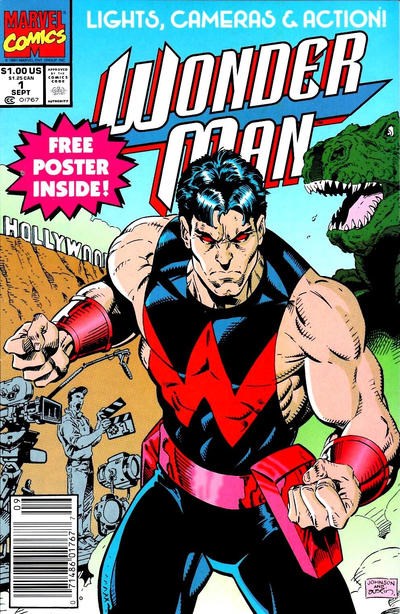 Wonder Man #1 (Newsstand) - Wonder Man (1991 Series) - Marvel Comics