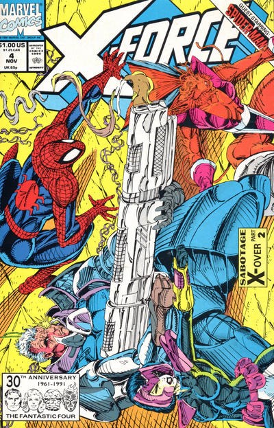 X-Force #4 (Direct) - X-Force (1991 Series) - Marvel Comics