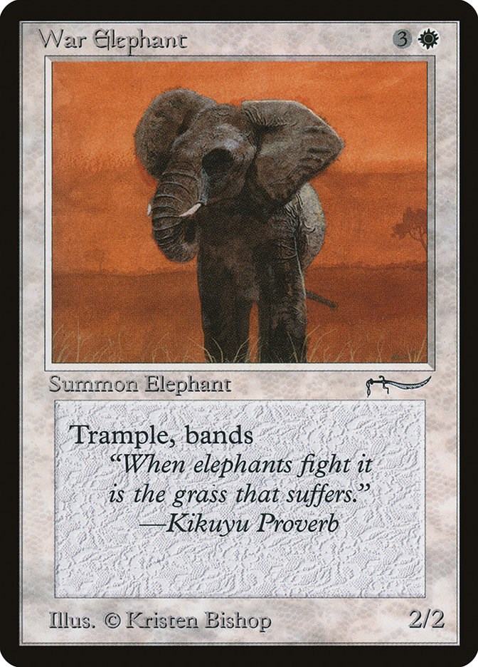 War Elephant - Arabian Nights - Magic: The Gathering