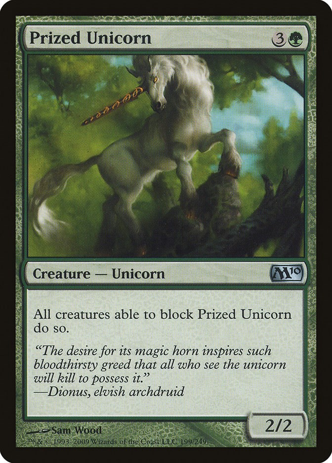 Prized Unicorn - Magic 2010 (M10) - Magic: The Gathering