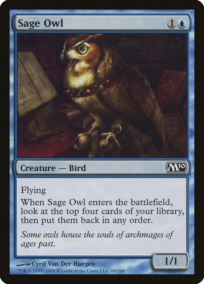 Sage Owl - Magic 2010 (M10) - Magic: The Gathering