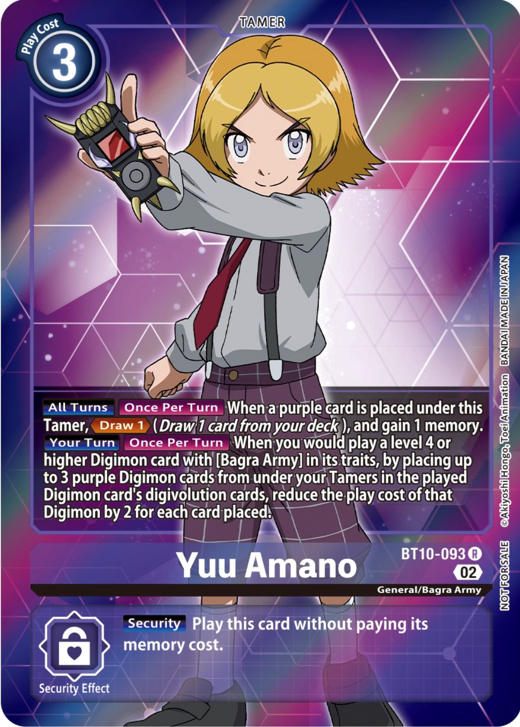 Yuu Amano (Box Topper) - Xros Encounter - Digimon Card Game